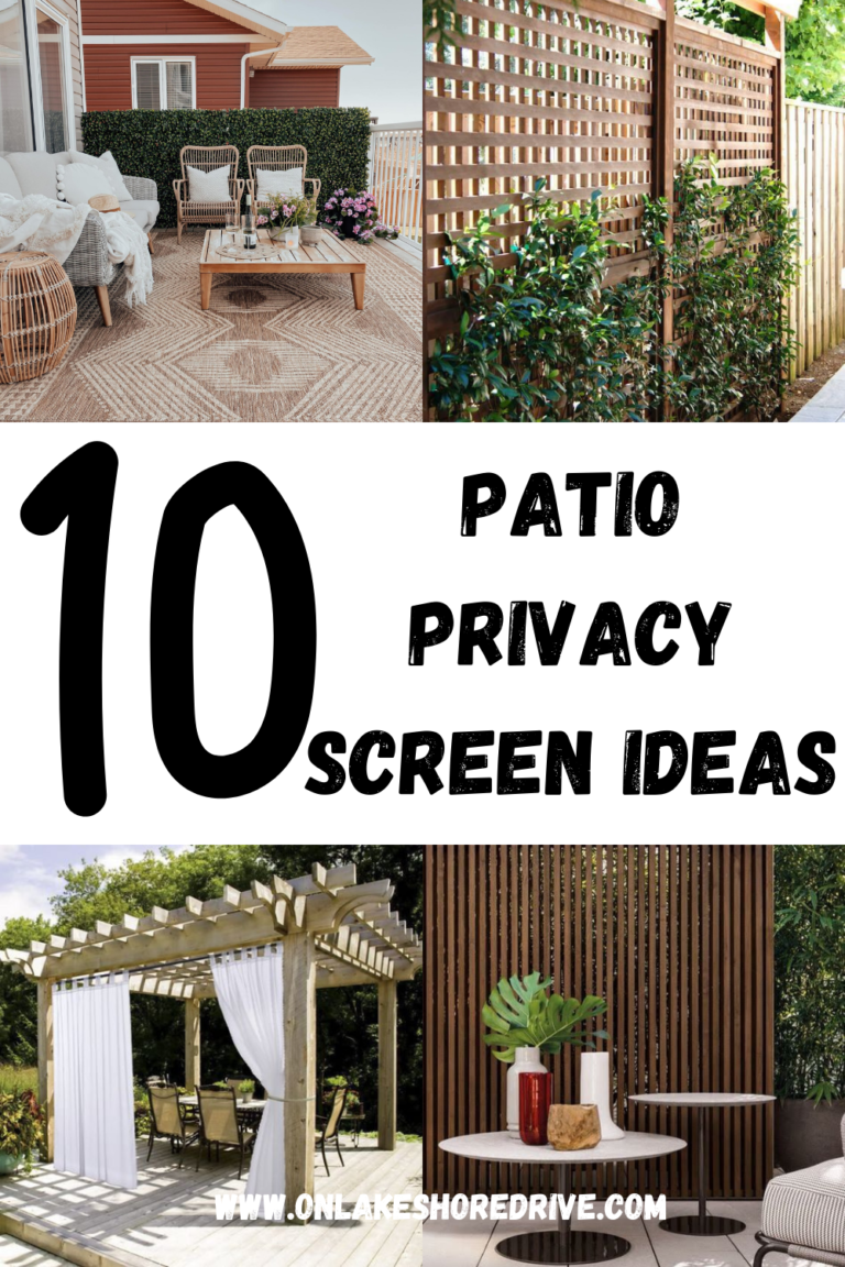 10 Patio privacy screen ideas to copy - on lakeshore drive