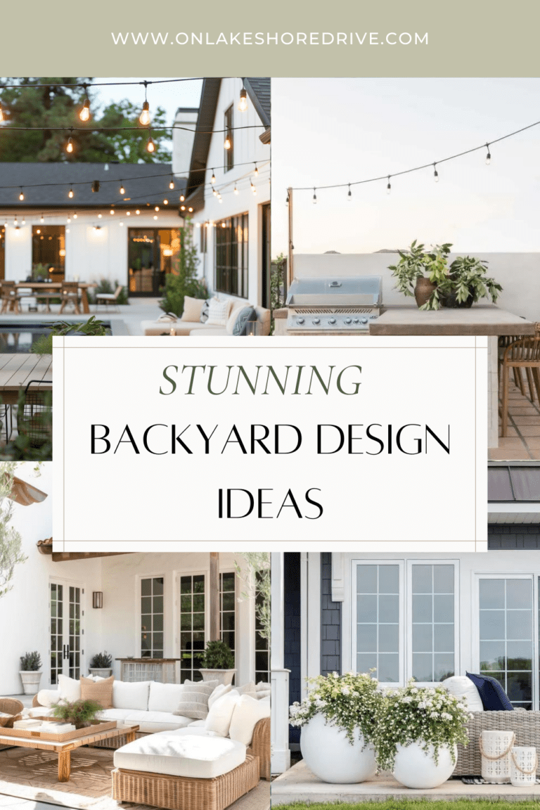 10 stunning backyard design ideas for summer inspiration - on lakeshore ...