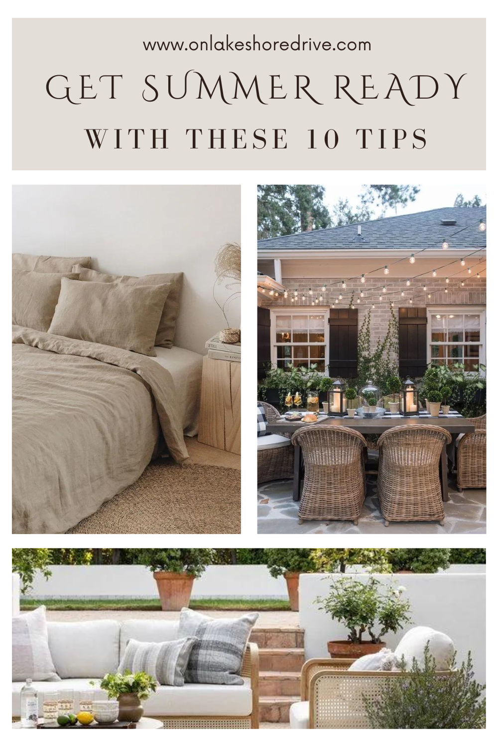 10 ways to have a summer ready home - on lakeshore drive